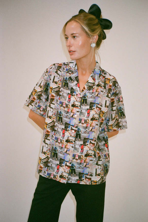 Sandy Liang Imo Top - Moodboard Print | Garmentory