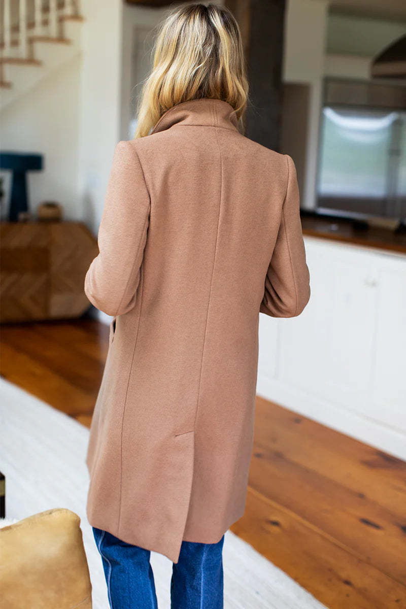 Emerson Fry Wool Cashmere Tailored Coat - Camel | Garmentory