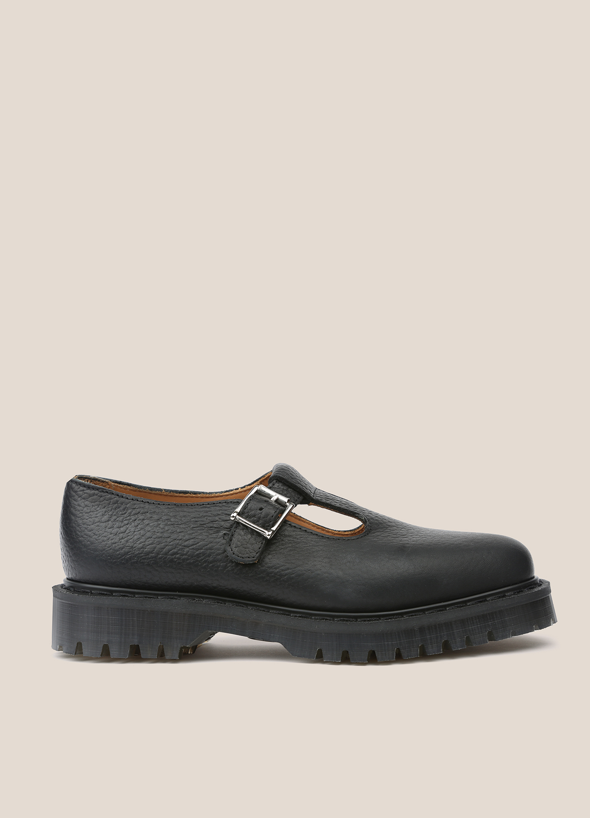 Solovair X YMC Womens Mary Jane Leather Shoes - Black | Garmentory