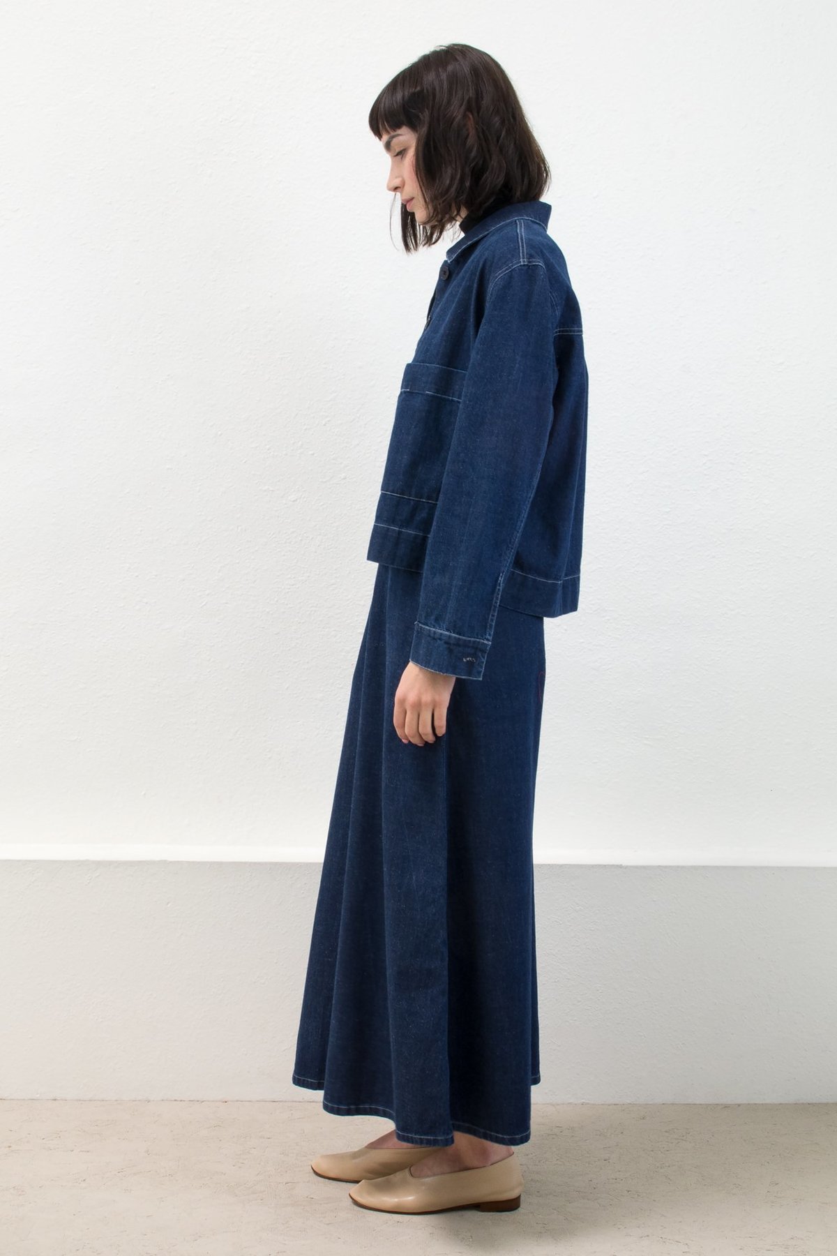 Micaela Greg Indigo Work Jacket | Garmentory