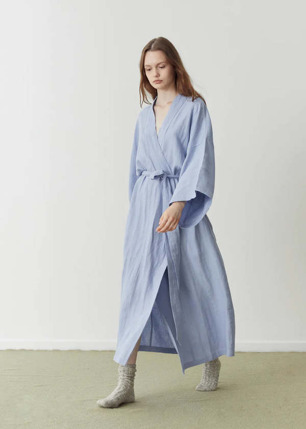 Deiji Studios The 02 Full Length Robe - Cornflower | Garmentory