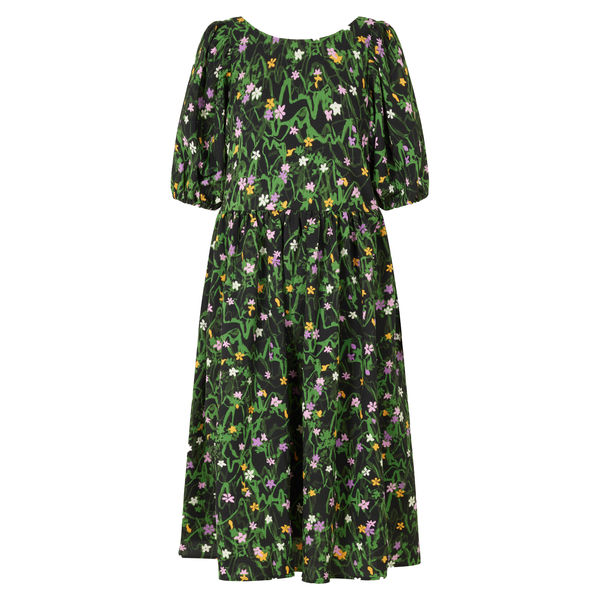 STINE GOYA URSI DRESS - FLUO MINI FLOWERS | Garmentory