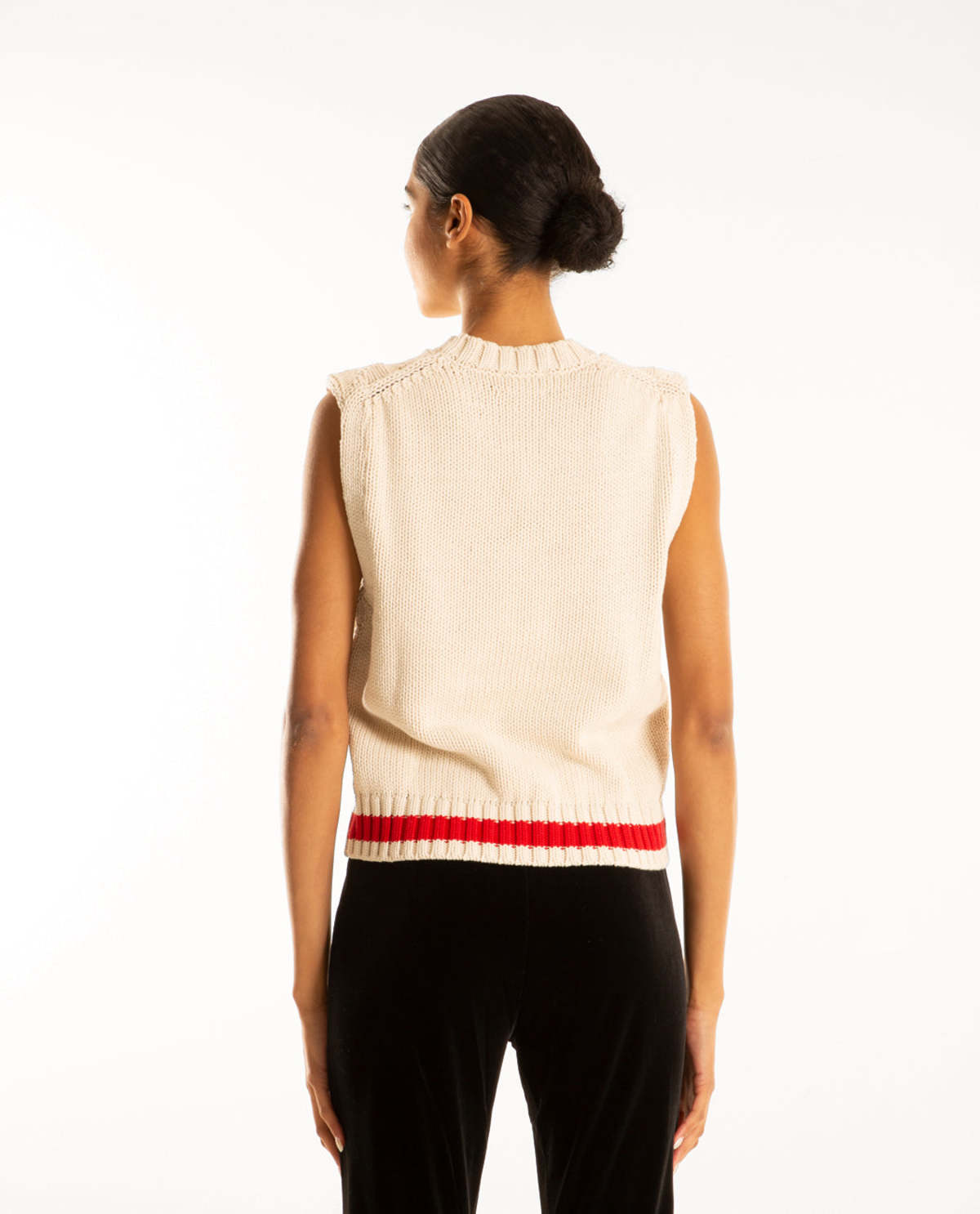 Ganni Cotton Rope Vest - Alabaste | Garmentory