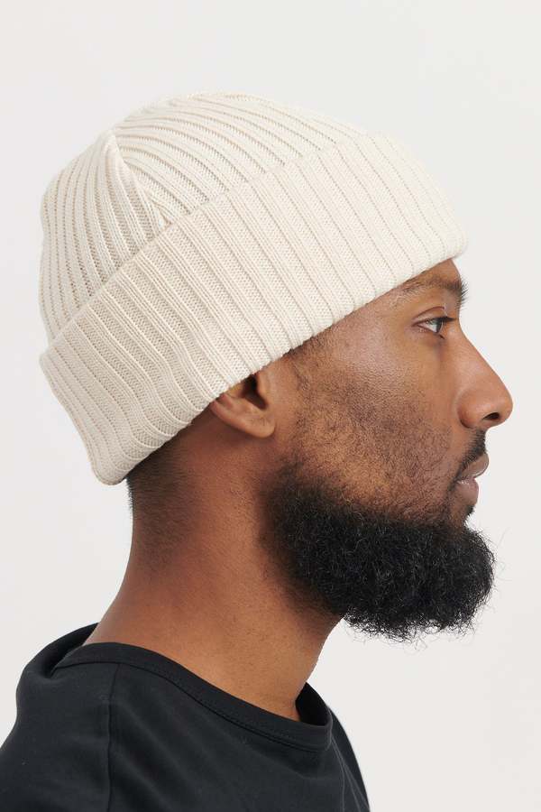 Batoner Solid Wool Short Cap - Ivory | Garmentory