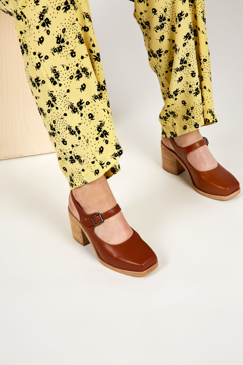 "INTENTIONALLY __________." Office Clog - Cognac | Garmentory