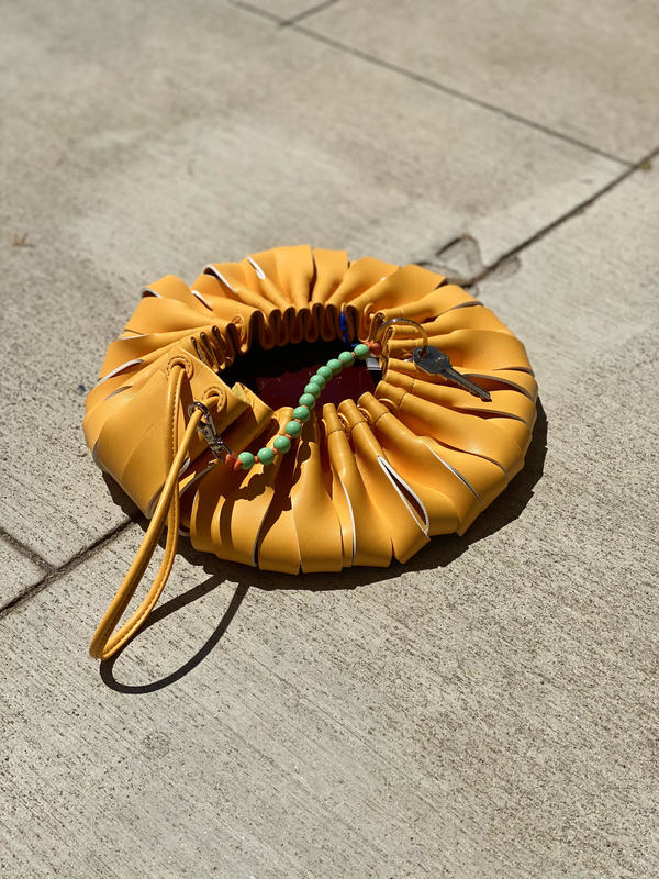 Simon Miller Slit Scrunch Bag - Sunset Orange | Garmentory