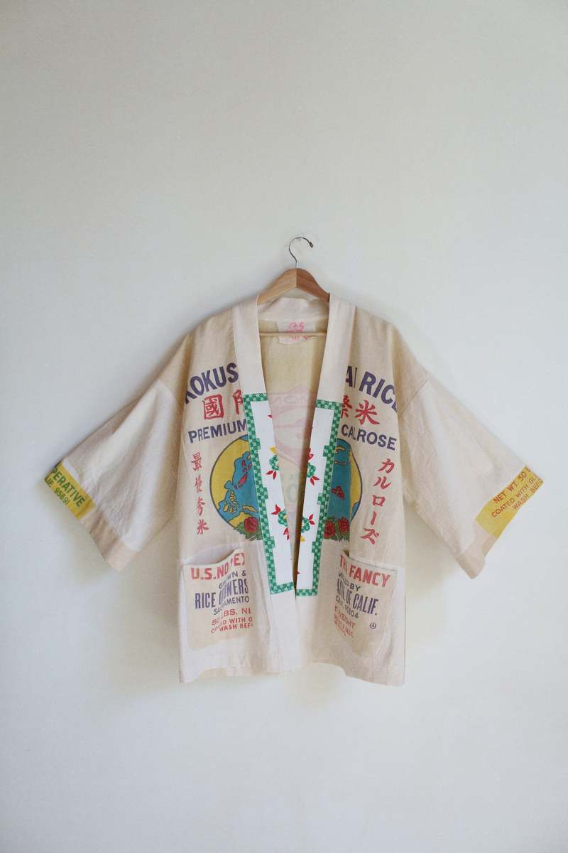 3 Women Diamond G CALROSE x Kokusai Rice Sack Jacket - Multi | Garmentory