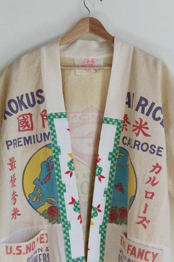 3 Women Diamond G CALROSE x Kokusai Rice Sack Jacket - Multi | Garmentory