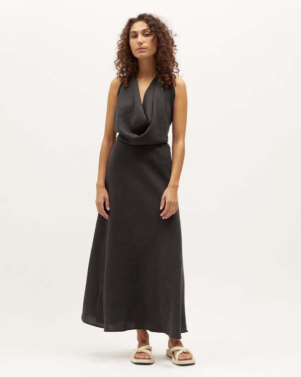 Dominique Healy Emma halter dress - black | Garmentory