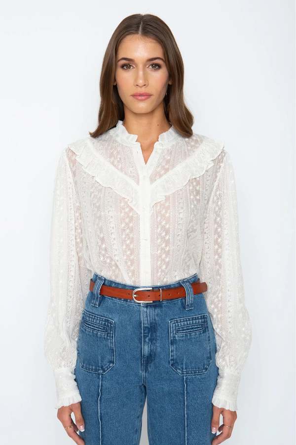 Caballero Elizabeth Top - White | Garmentory