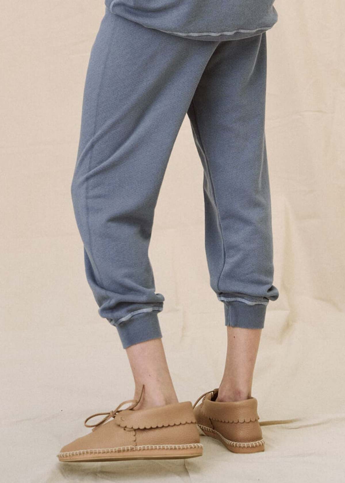 The Great. Cropped Sweatpant - Grey | Garmentory