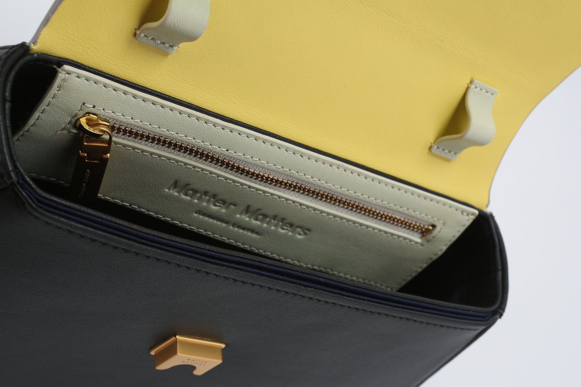 MATTER MATTERS Alice Flap Strap Bag - Black | Garmentory