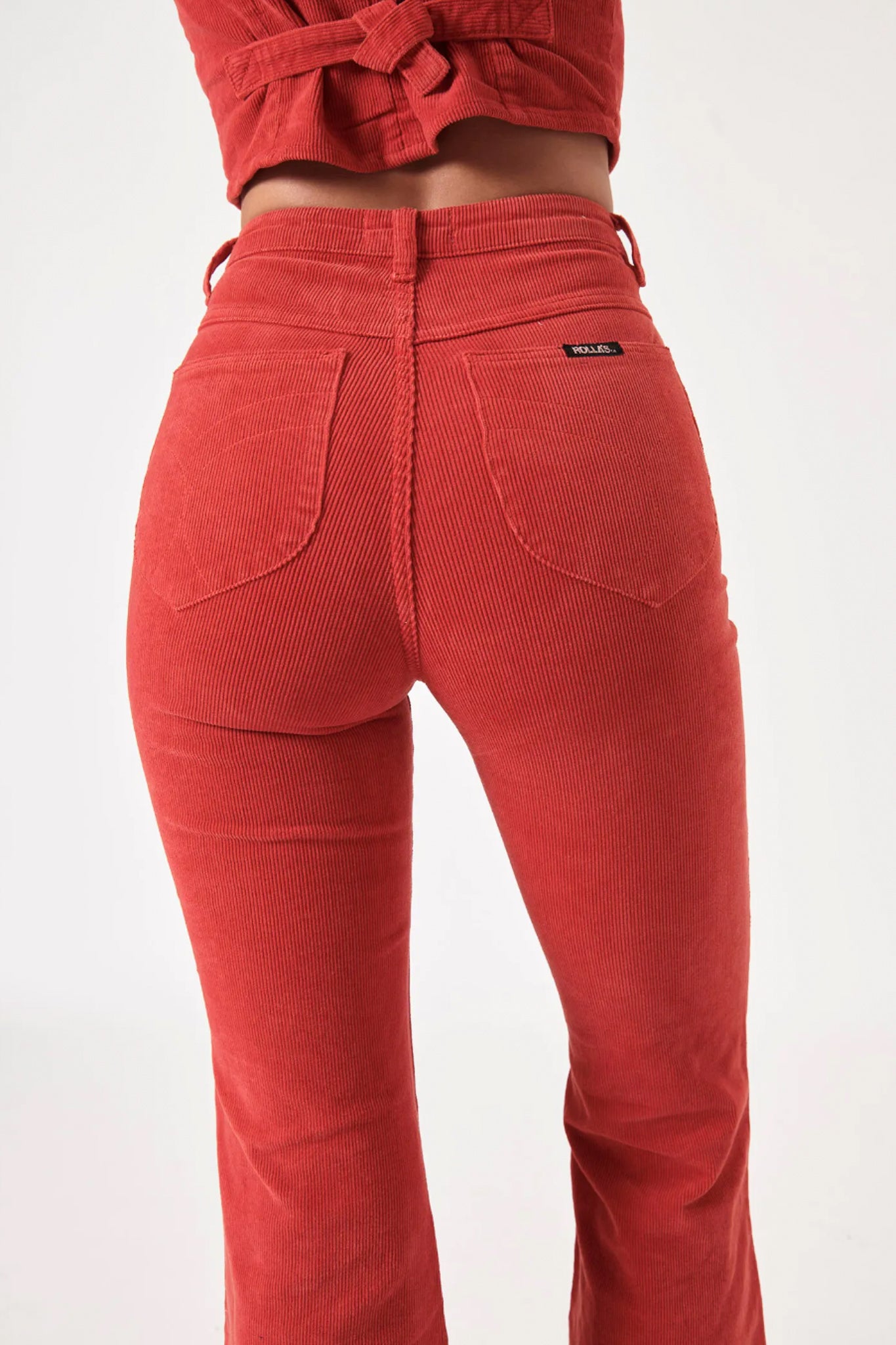Rollas Eastcoast Flare - Scarlet Cord | Garmentory
