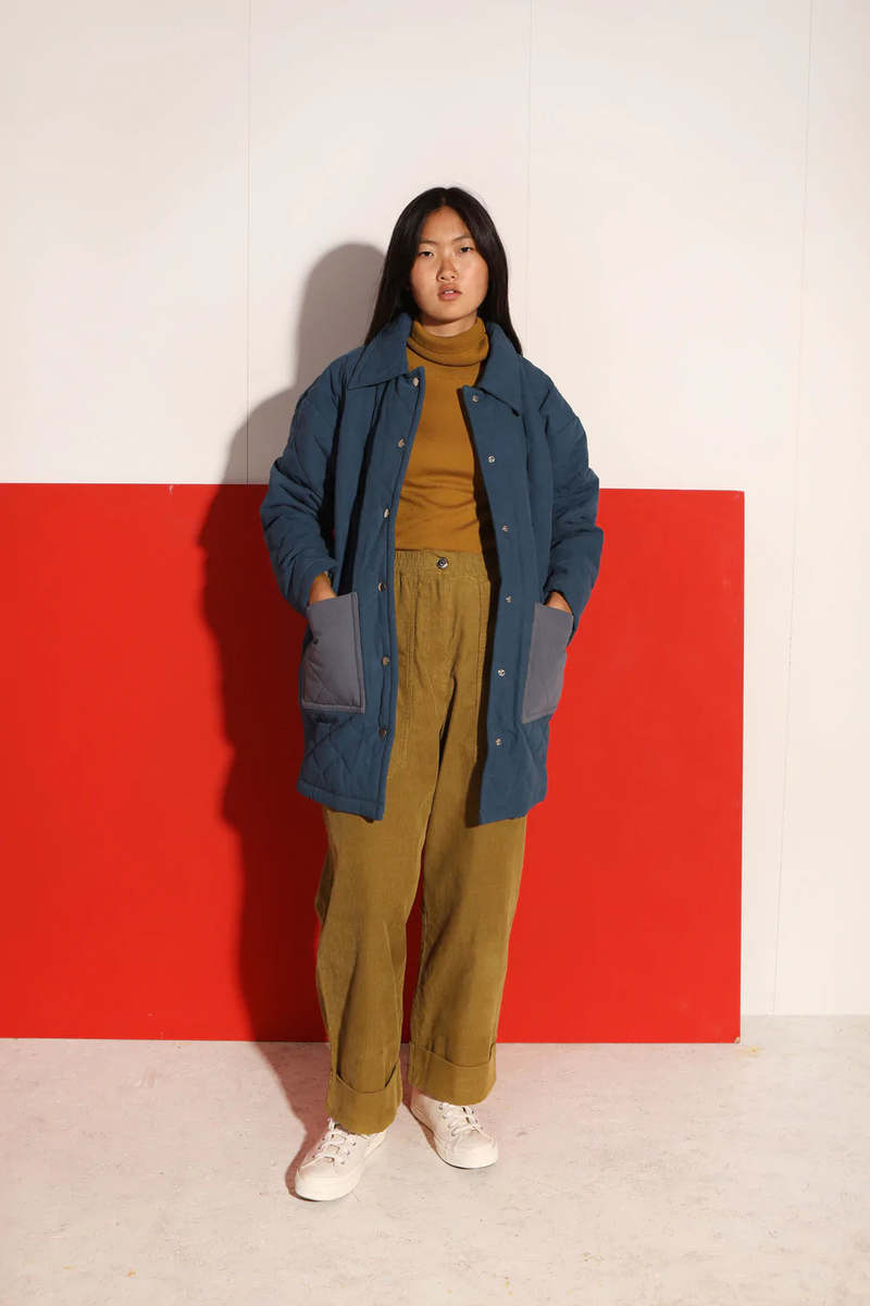 L.F. Markey Ethan Coat - Blue Canvas | Garmentory