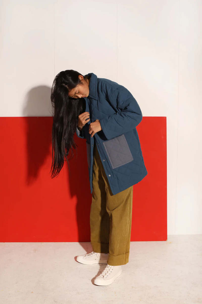 L.F. Markey Ethan Coat - Blue Canvas | Garmentory