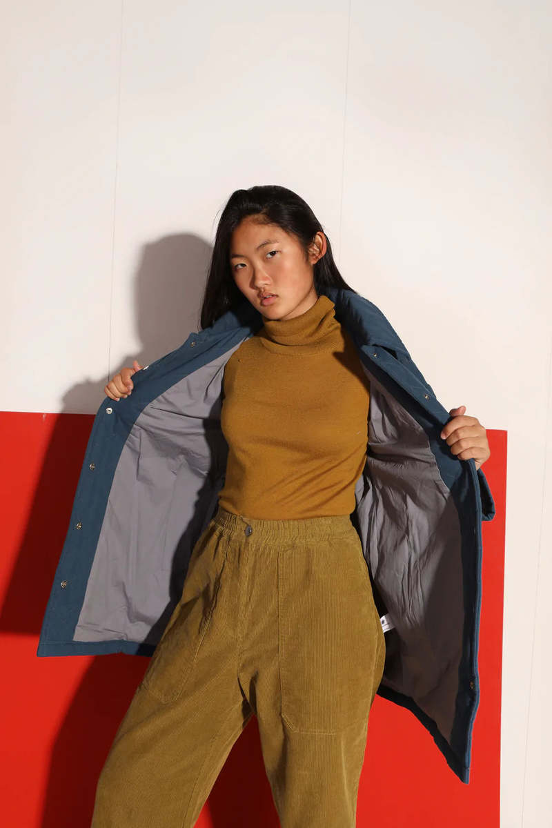 L.F. Markey Ethan Coat - Blue Canvas | Garmentory