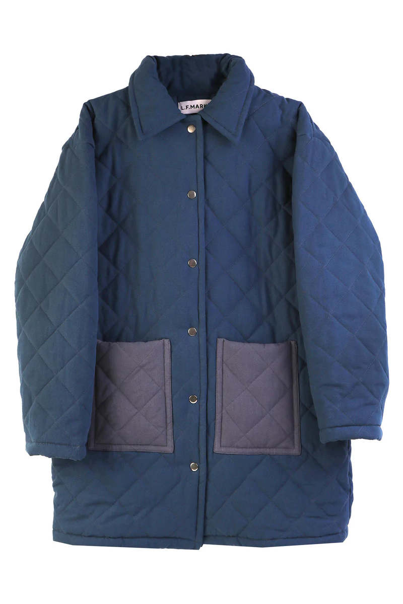L.F. Markey Ethan Coat - Blue Canvas | Garmentory