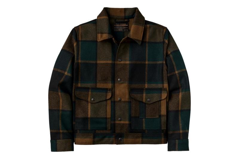 Filson Mackinaw Wool Work Jacket - Pine/Black Plaid | Garmentory