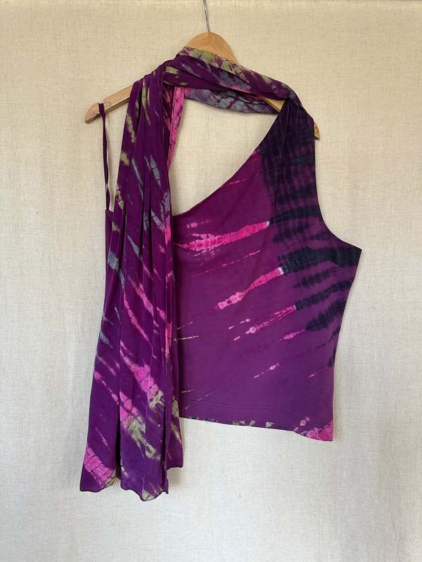 abacaxi Divya Blouse - Jamun Tie-Dye | Garmentory