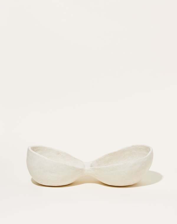 Nabra Double Bowl in Matte White | Garmentory