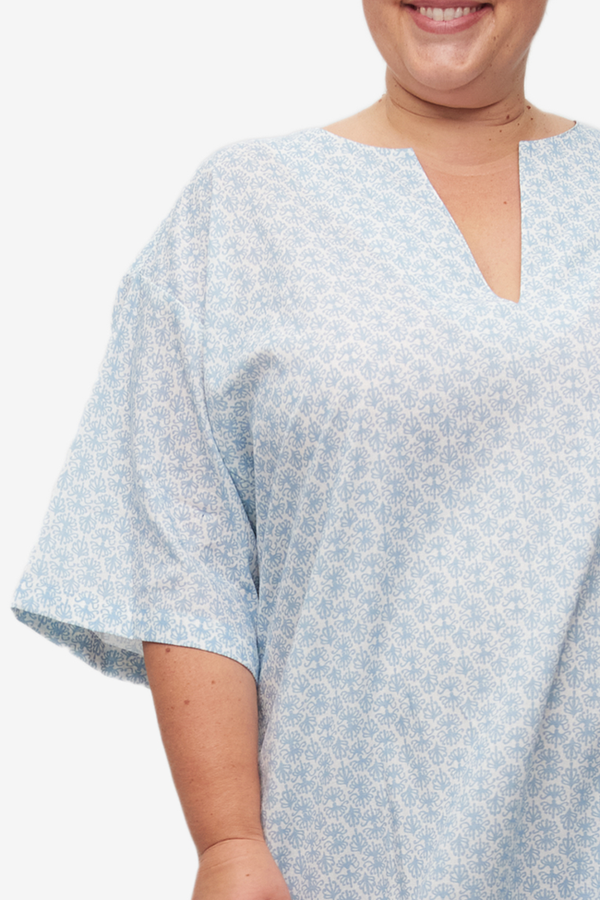 Marika Meyer x The Sleep Shirt Classic Kaftan - Roman Fig Iceberg | Garmentory