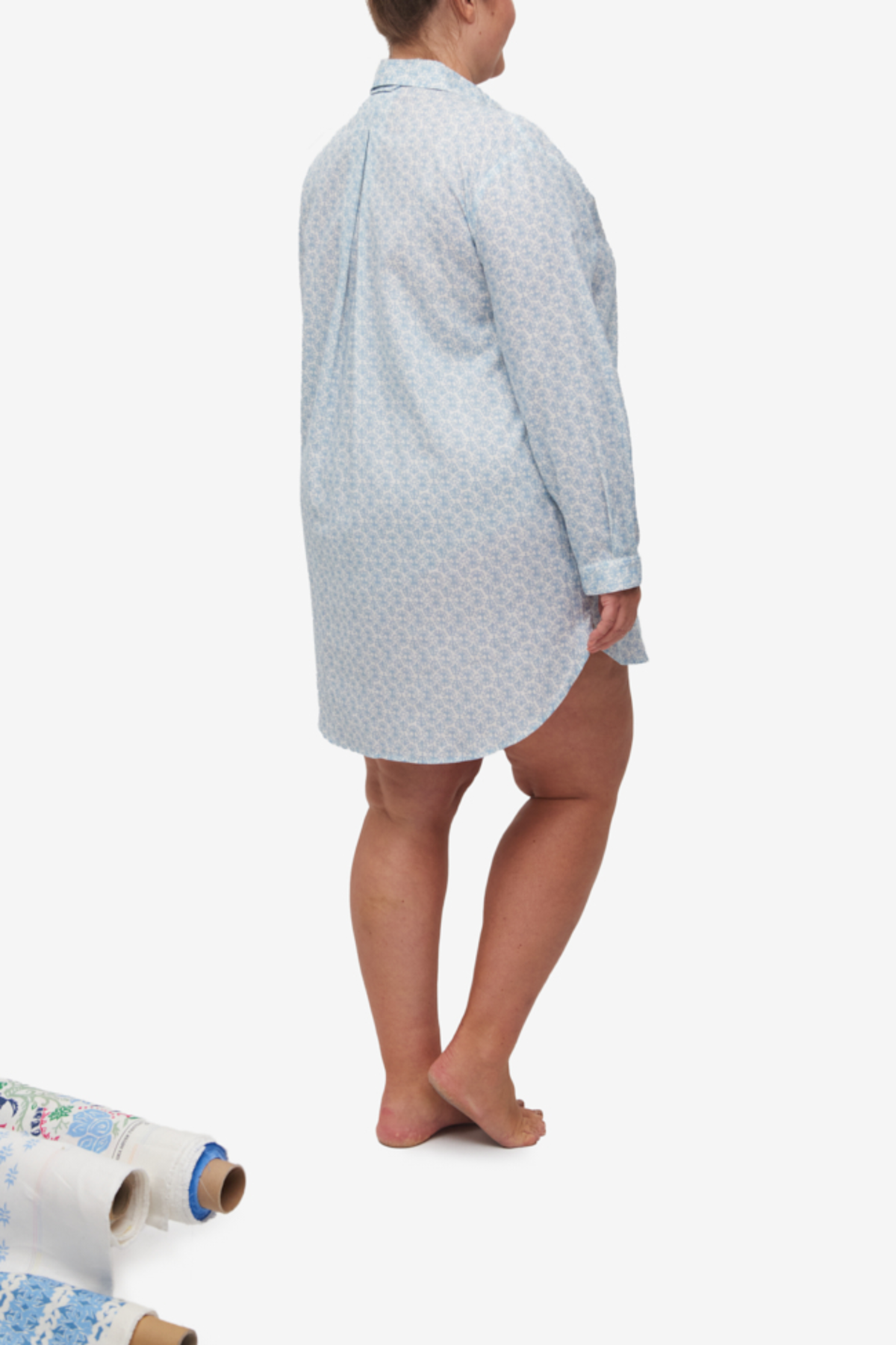 Marika Meyer x The Sleep Shirt Classic Shirt - Roman Fig Iceberg ...