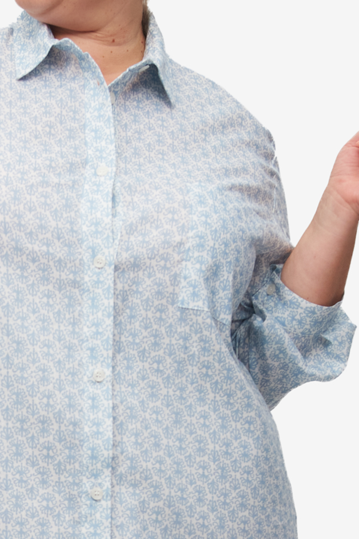 Marika Meyer x The Sleep Shirt Classic Shirt - Roman Fig Iceberg ...