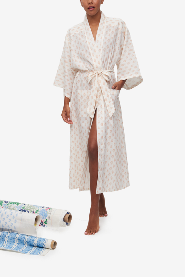 Marika Meyer x The Sleep Shirt Robe - Laurel Leaf Blush | Garmentory
