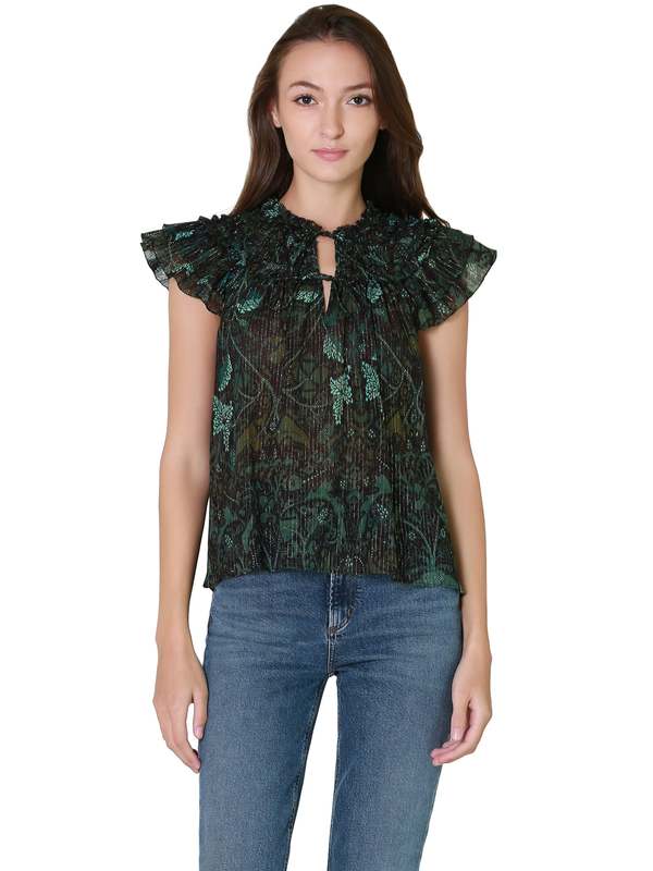 Ulla Johnson Signe Top - Rainforest | Garmentory