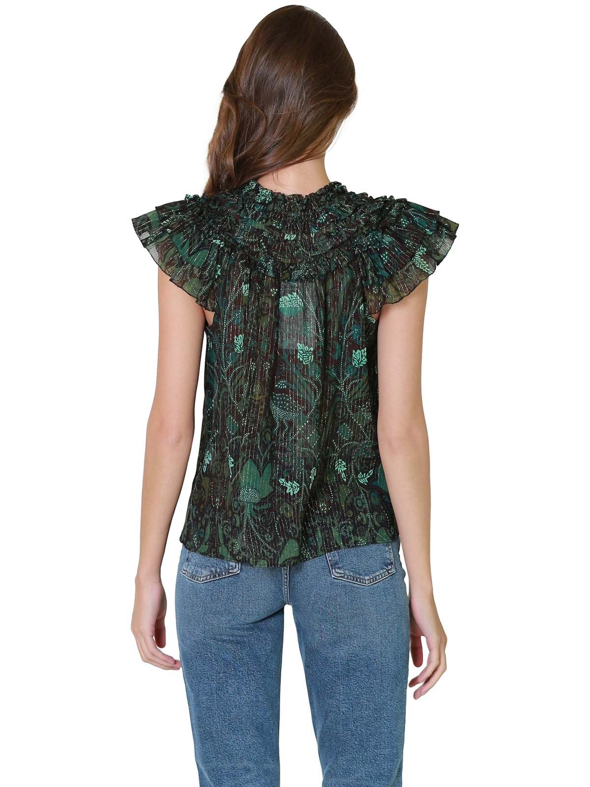 Ulla Johnson Signe Top - Rainforest | Garmentory