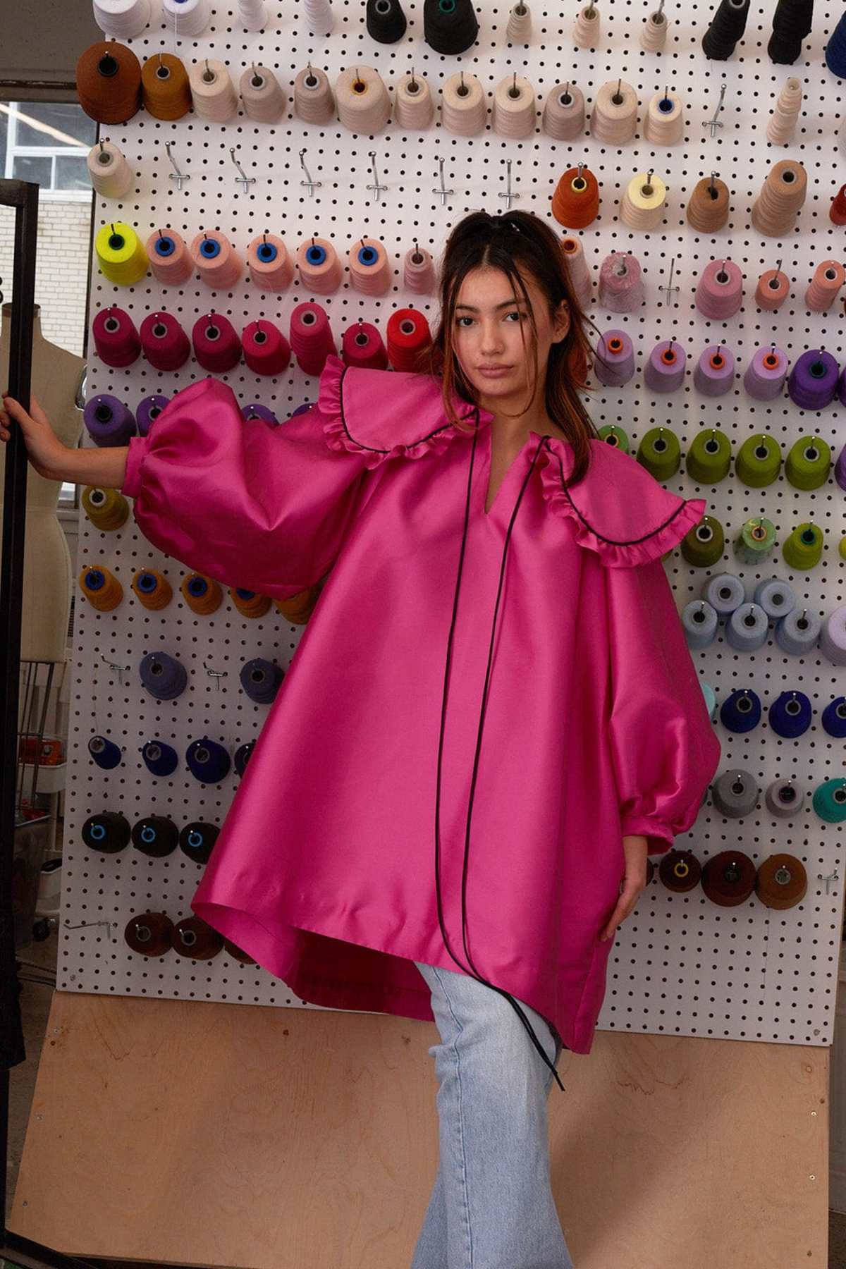 Eliza Faulkner Mandy Dress - Pink Mikado | Garmentory