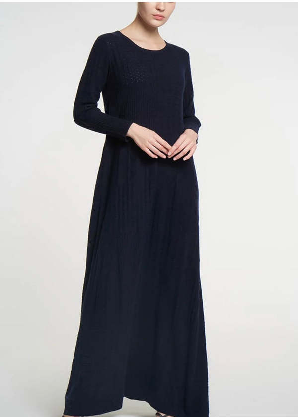 Madeleine Thompson Cloves Dress - Navy | Garmentory
