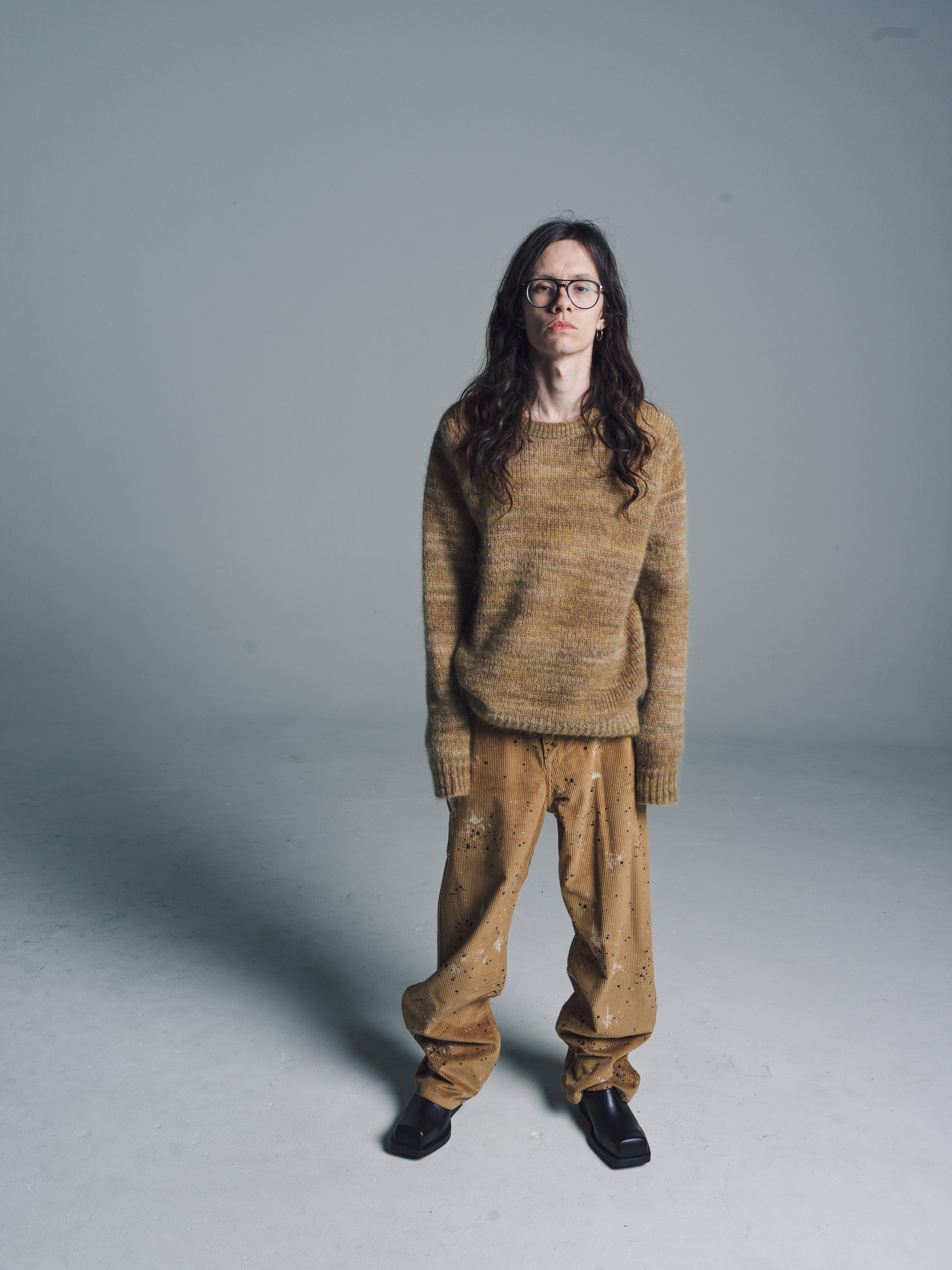 CMMN SWDN Painted Corduroy Gene Straight Leg Pant - Brown | Garmentory