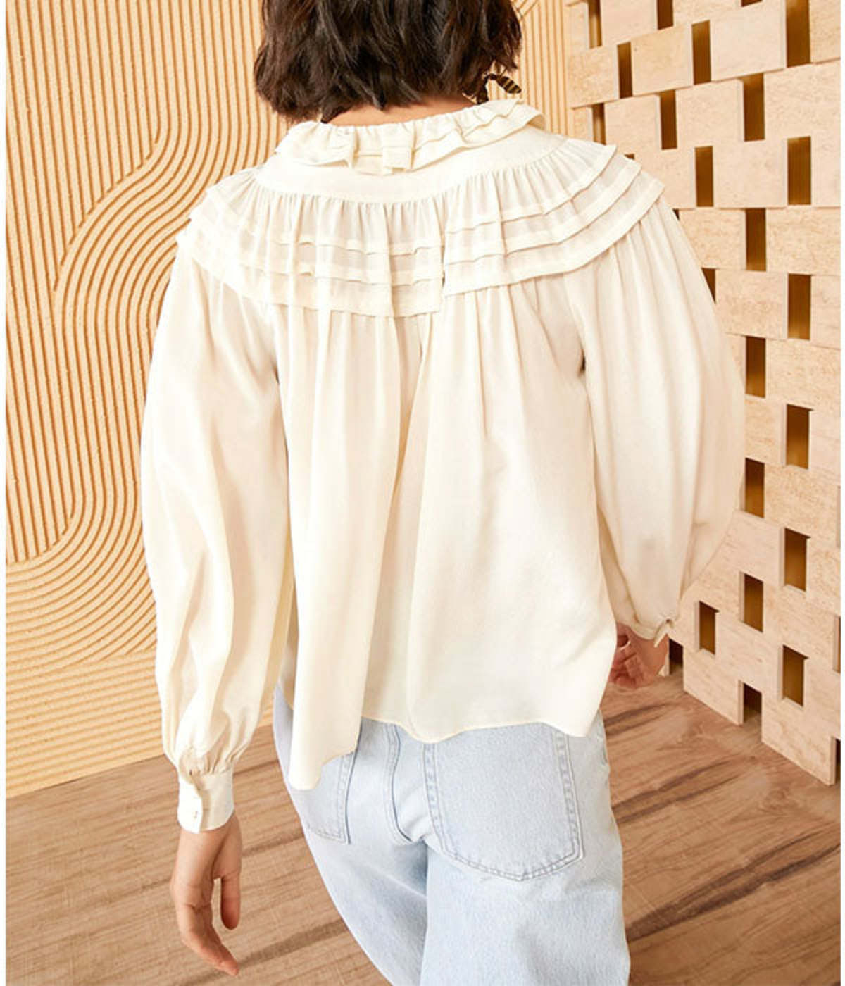 Aria Blouse - Bone | Garmentory