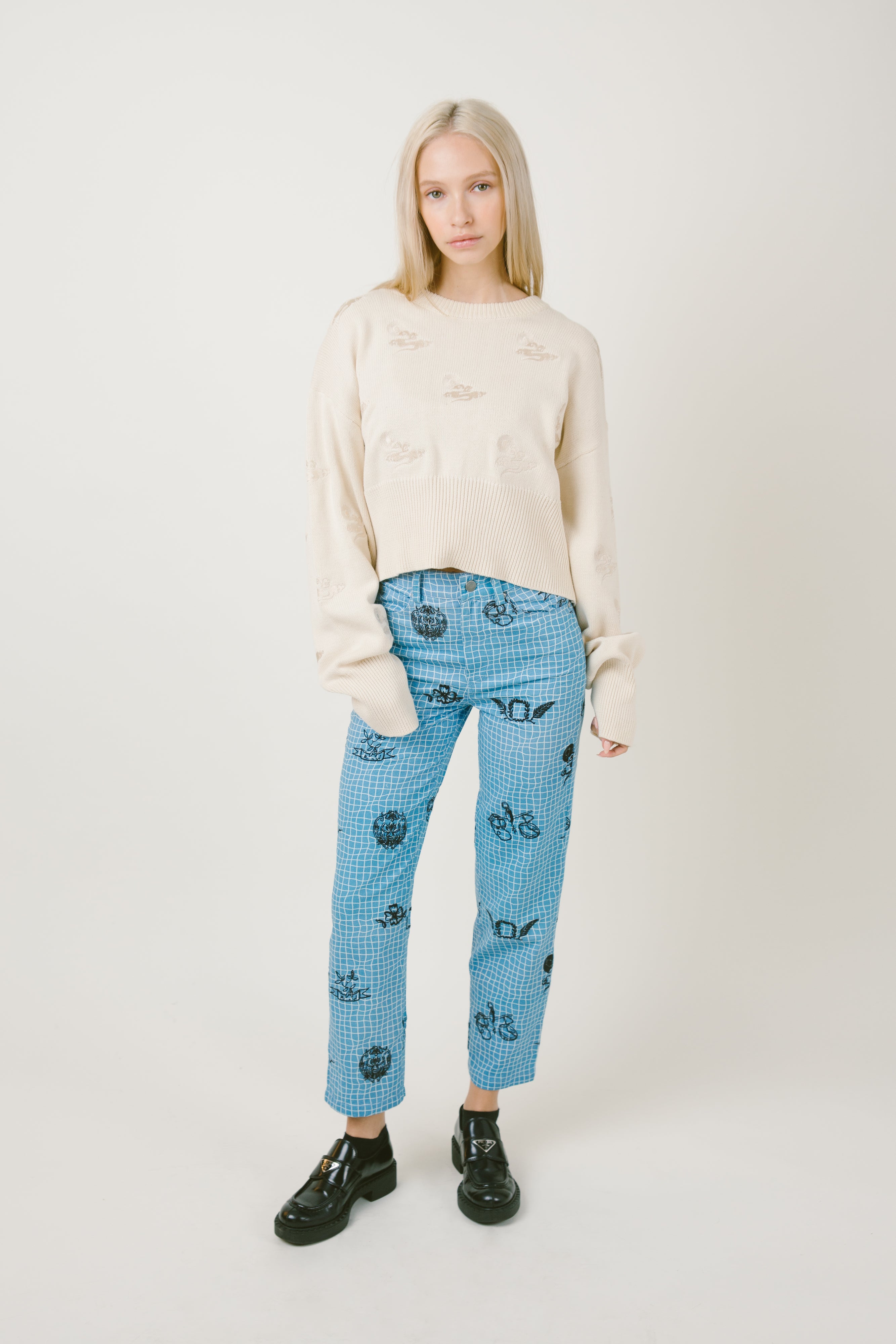 Rationalle Raya Pant - Embro-Embroidery | Garmentory