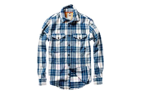 Relwen Blanket Flannel Shirt - White/Blue Multi | Garmentory
