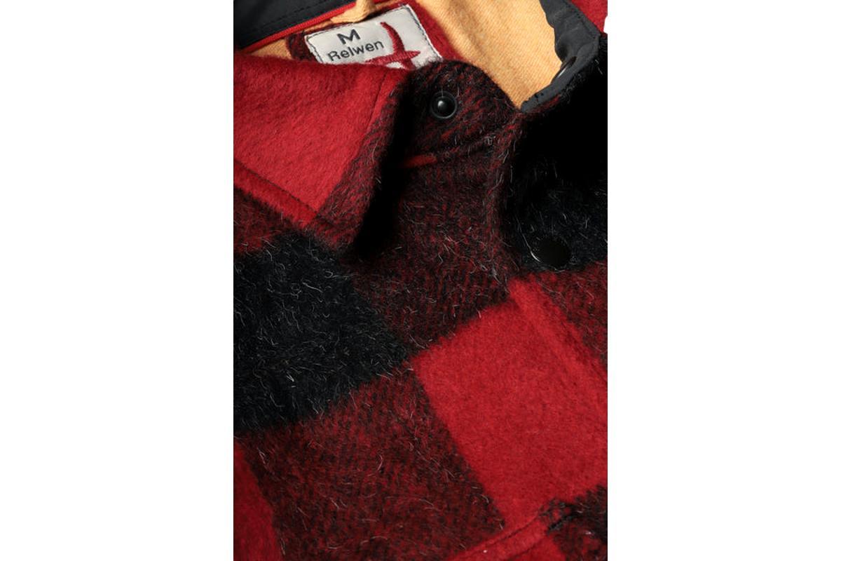Relwen Hairy Buffalo Shirtjacket - Red/Black Buffalo | Garmentory