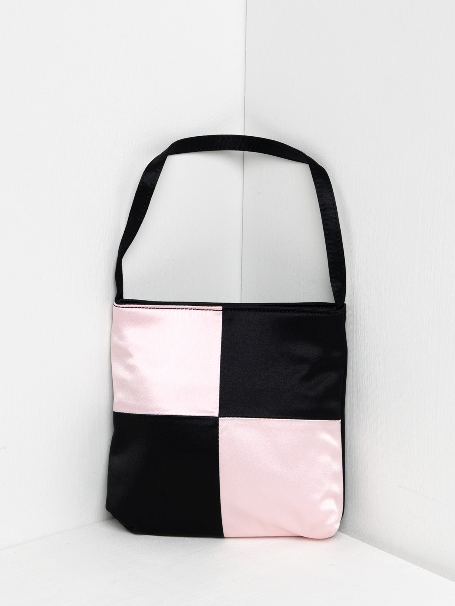 Home Of Hai Vera Checkerboard Bag - Black/Pink | Garmentory