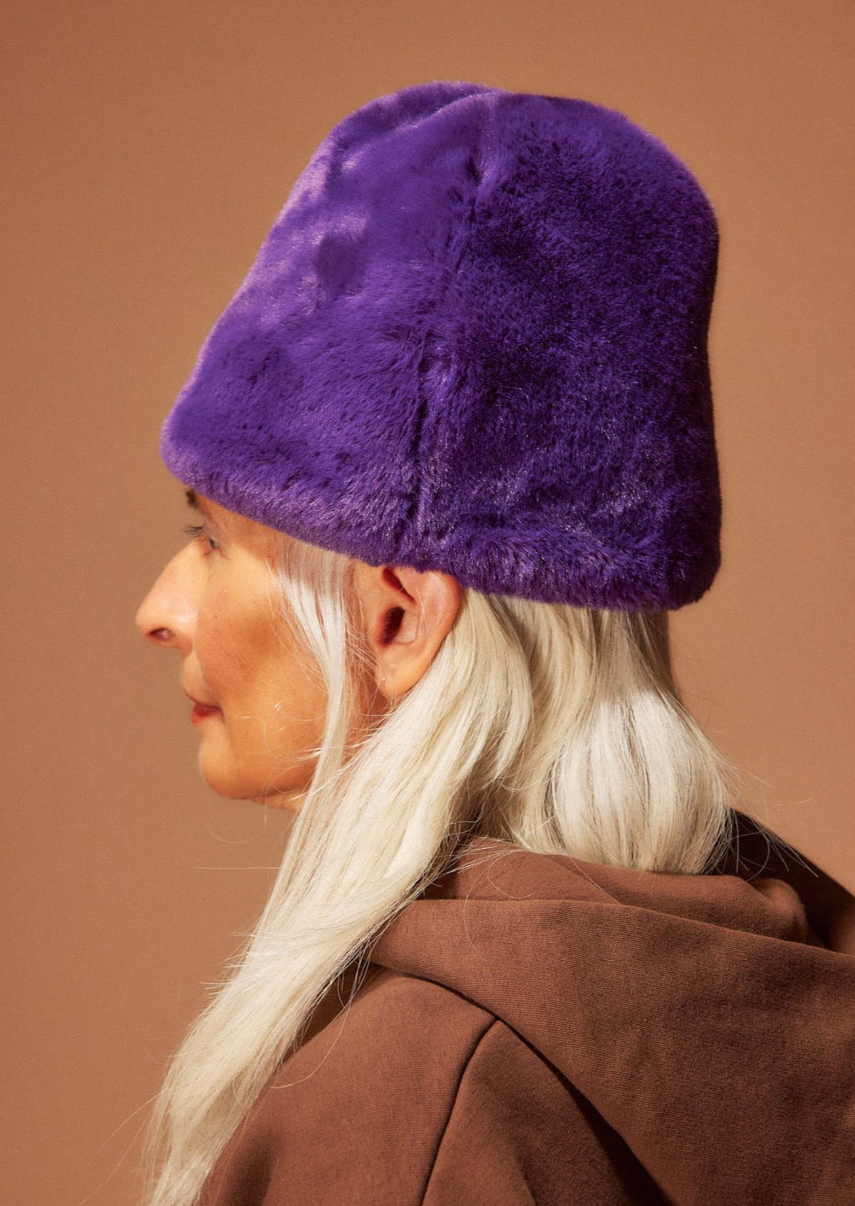 Clyde Faux Fur Toque - Purple | Garmentory