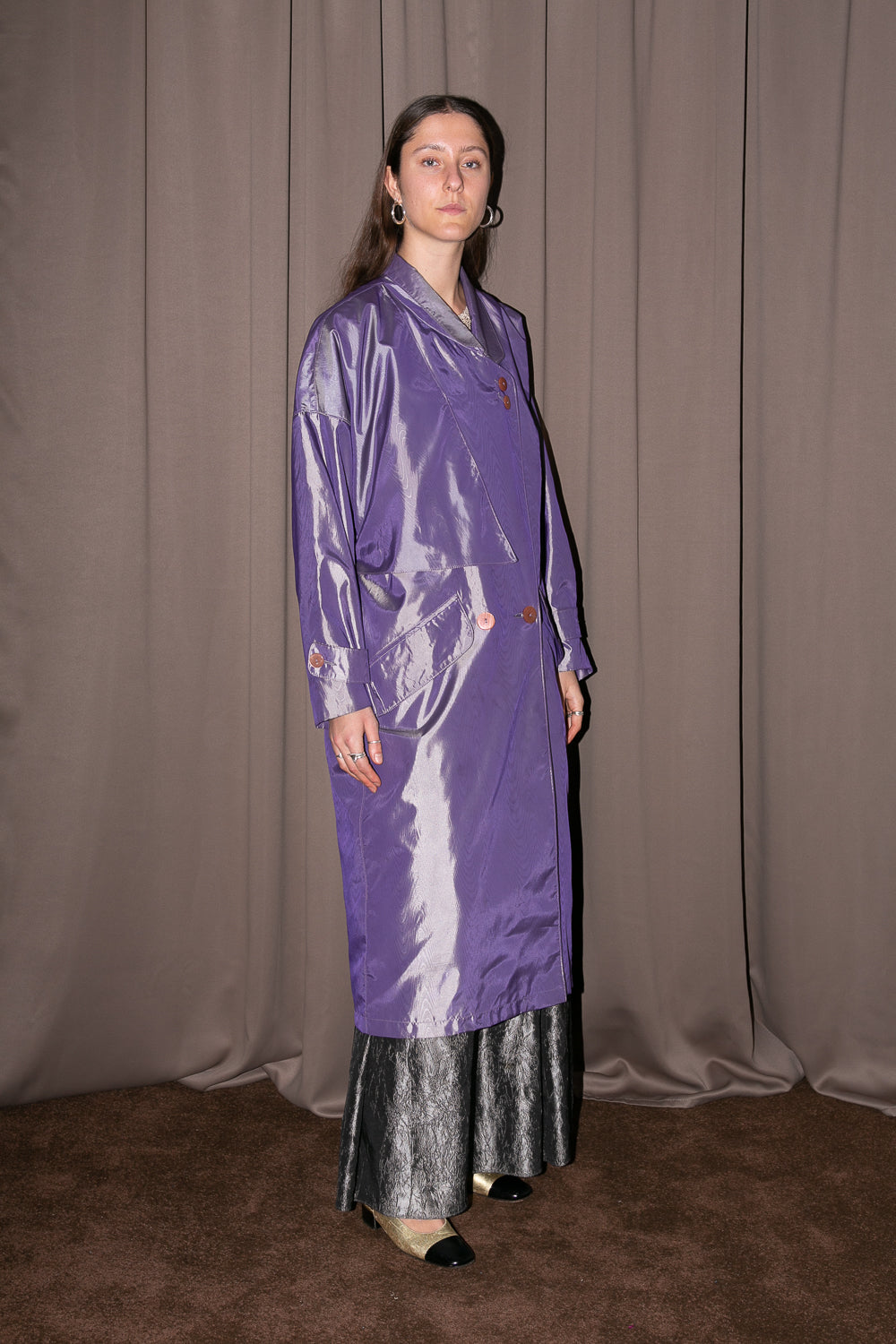 Trench Coat - Two Tone Purple | Garmentory