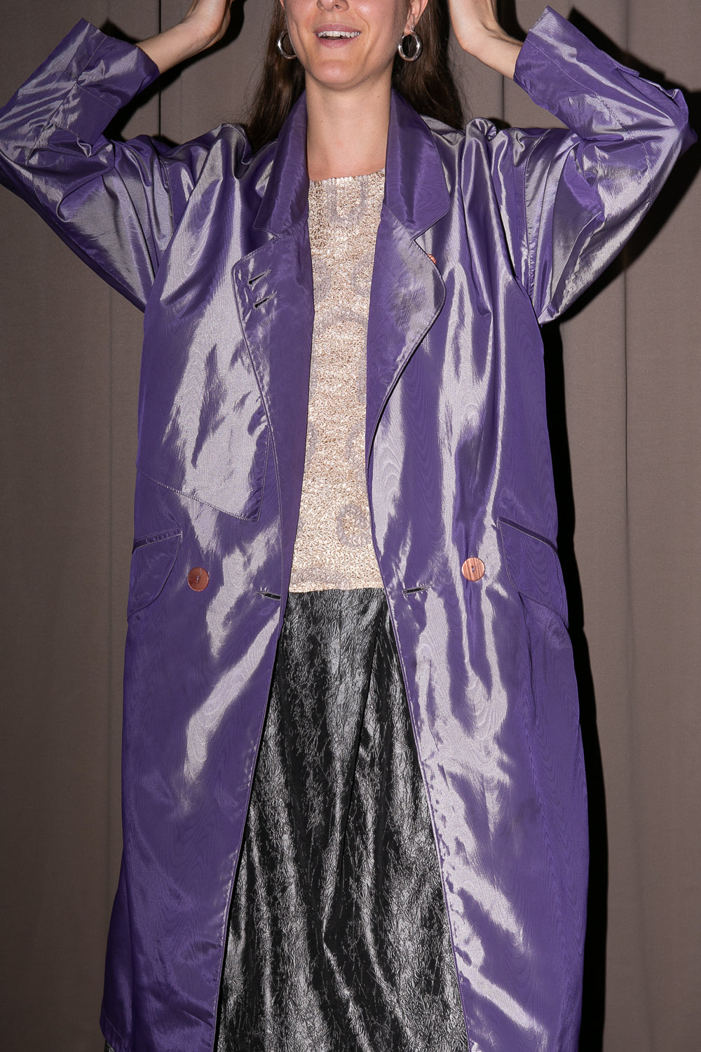 Trench Coat - Two Tone Purple | Garmentory