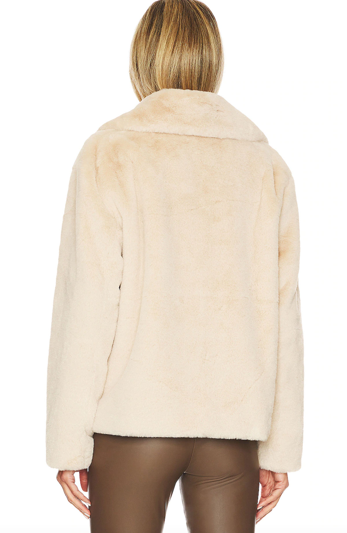 Velvet Raquel Faux Fur Jacket - Taupe | Garmentory