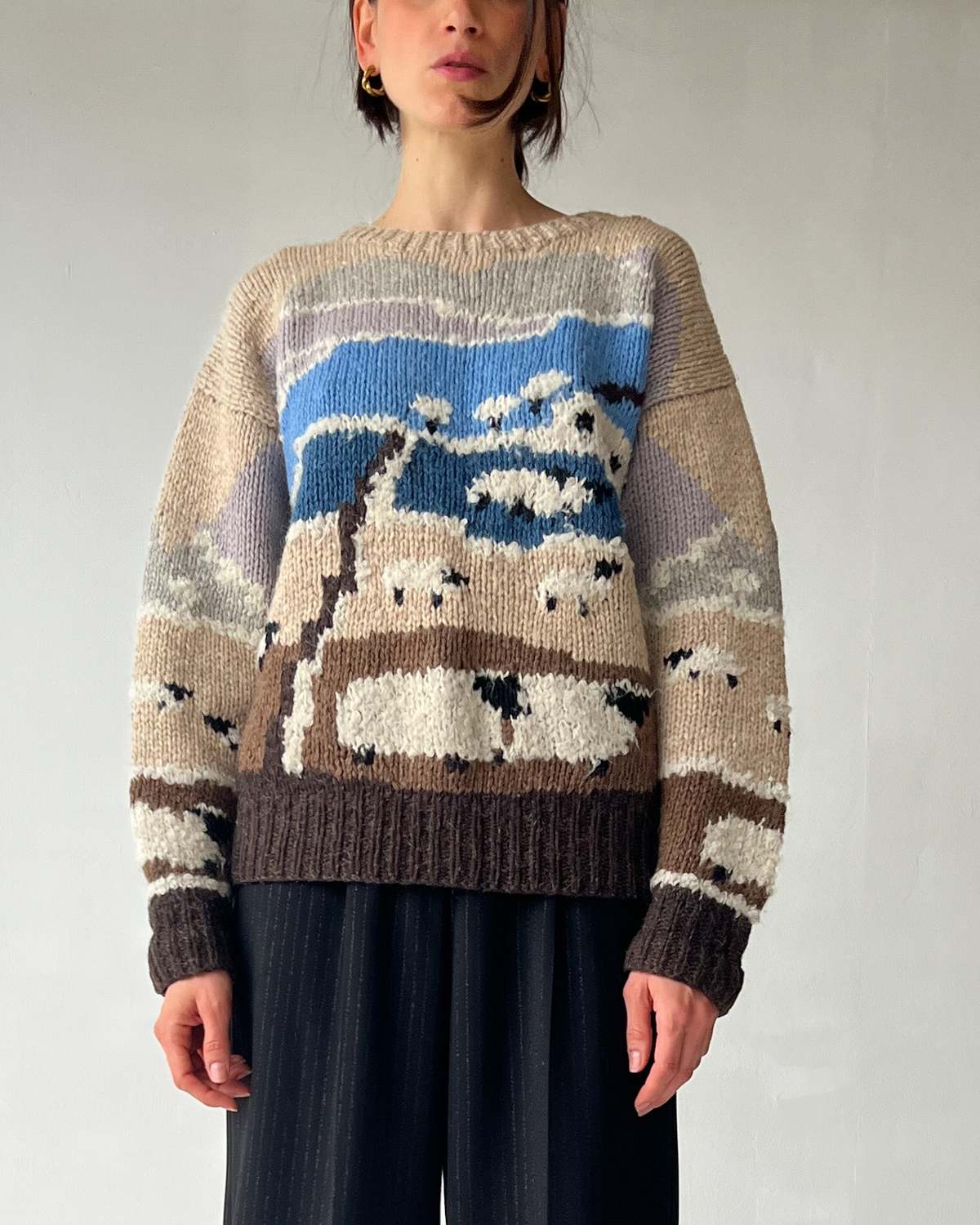 Vintage Grazing Sheep Knit | Garmentory