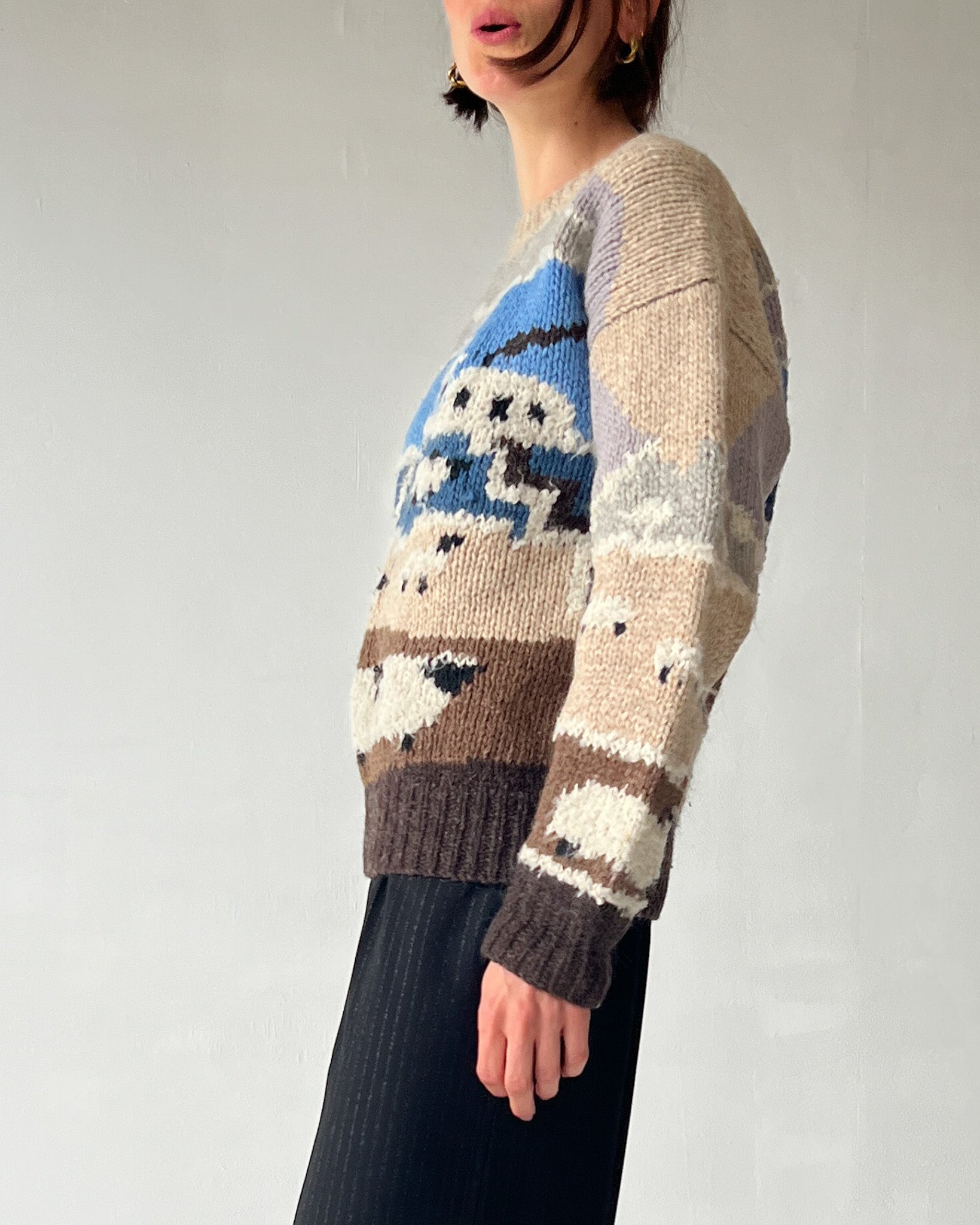 Vintage Grazing Sheep Knit | Garmentory
