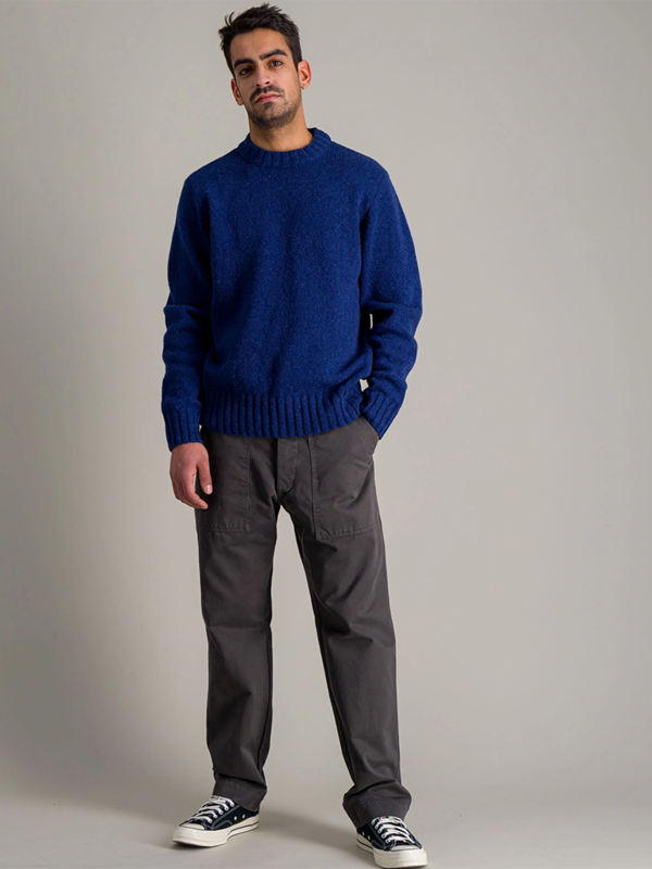 Outland Nordkinn Shetland Wool Sweater - Blue | Garmentory