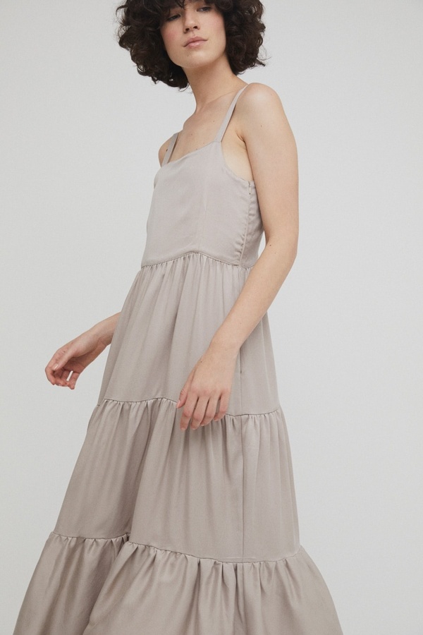 Rita Row Lenora Tencel Dress - Sand | Garmentory