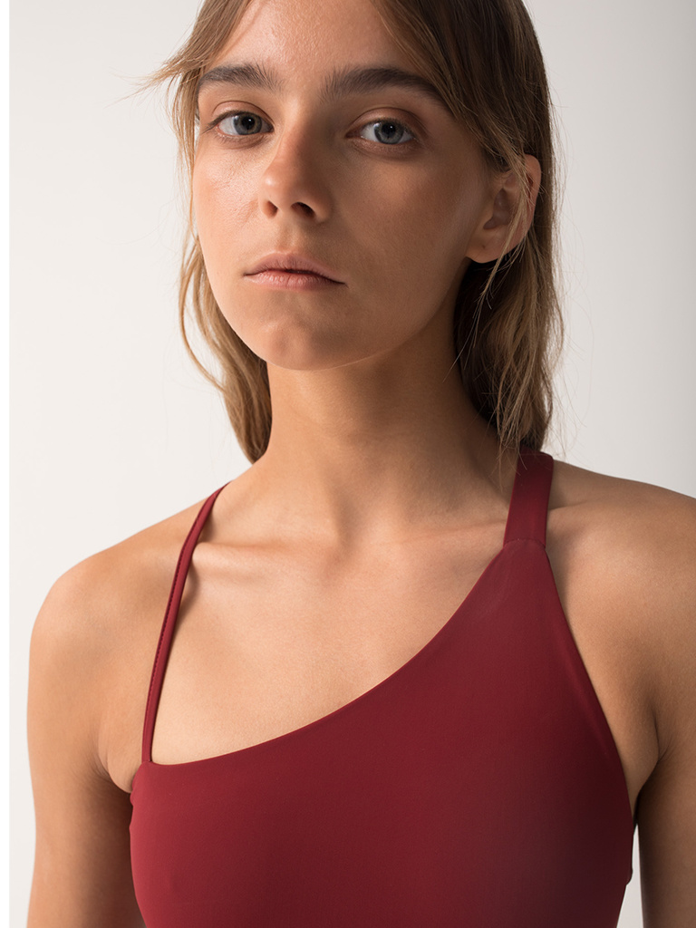 GEMSTONE Rosolite One Piece Bathing Suit - Aura Red | Garmentory