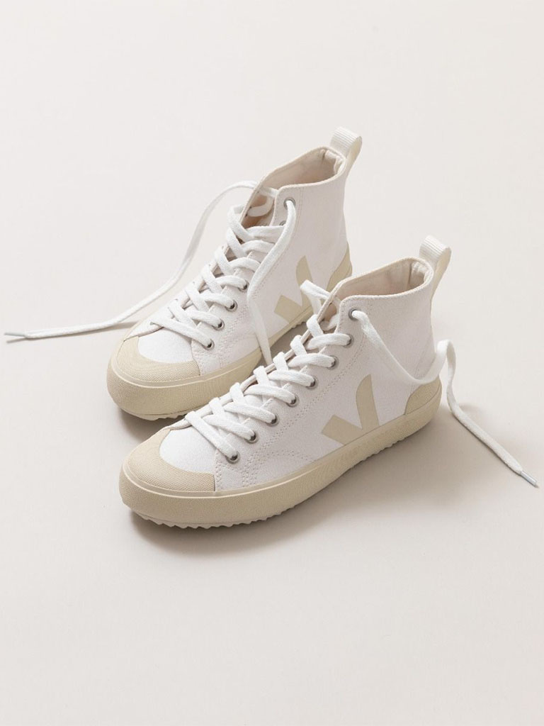 Unisex VEJA Nova High Top Sneaker - White/Pierre | Garmentory