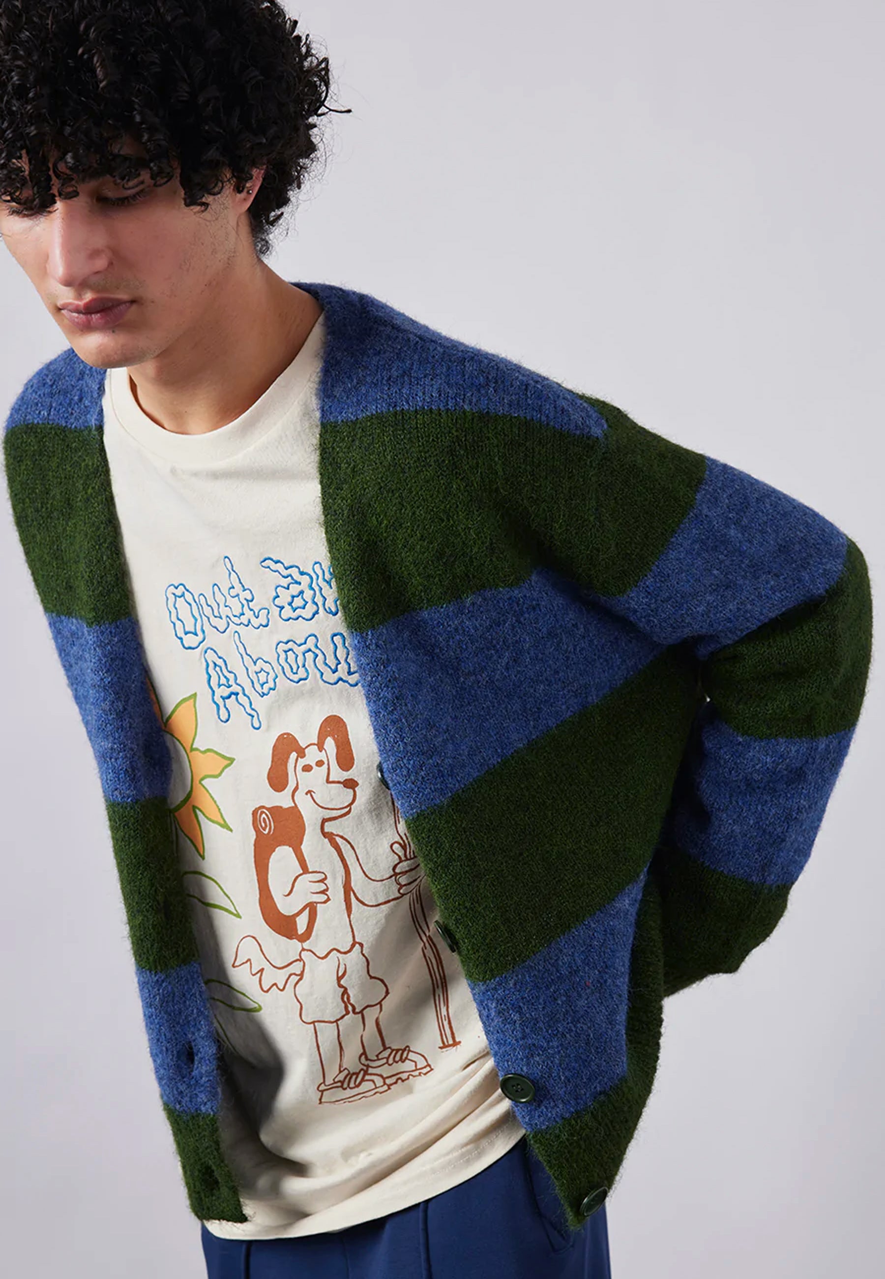 DAMSON MADDER Ombre Cardigan - Blue/Green | Garmentory