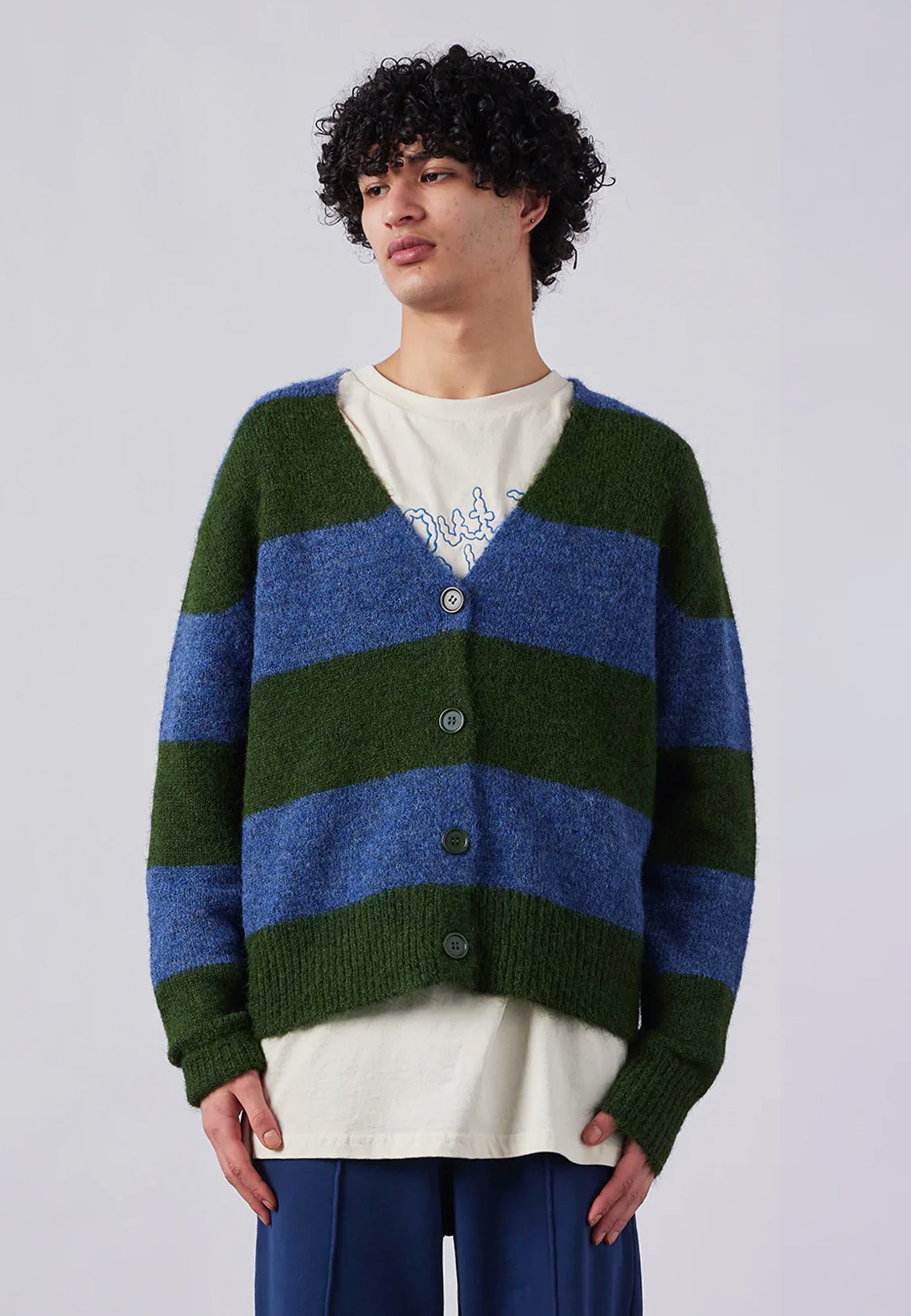 DAMSON MADDER Ombre Cardigan - Blue/Green | Garmentory